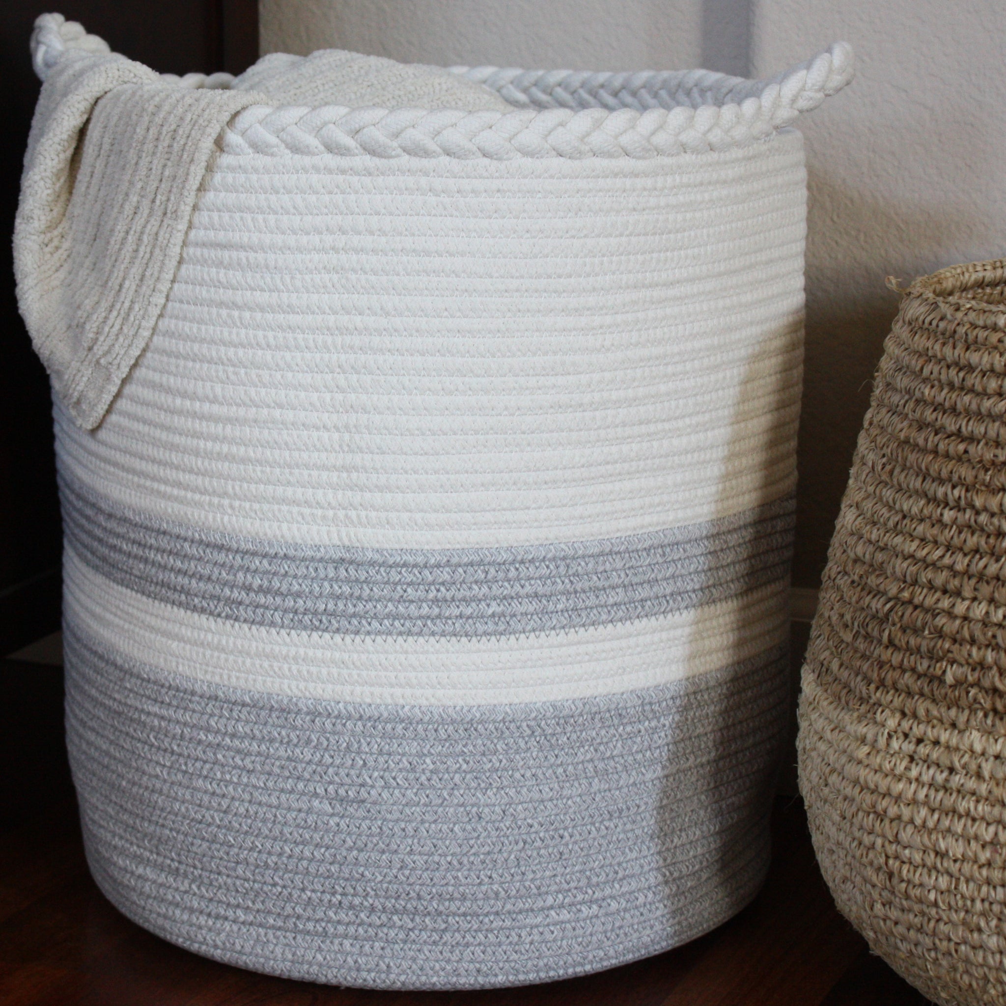 Woven Laundry Basket - Tall – Lily Miles Store
