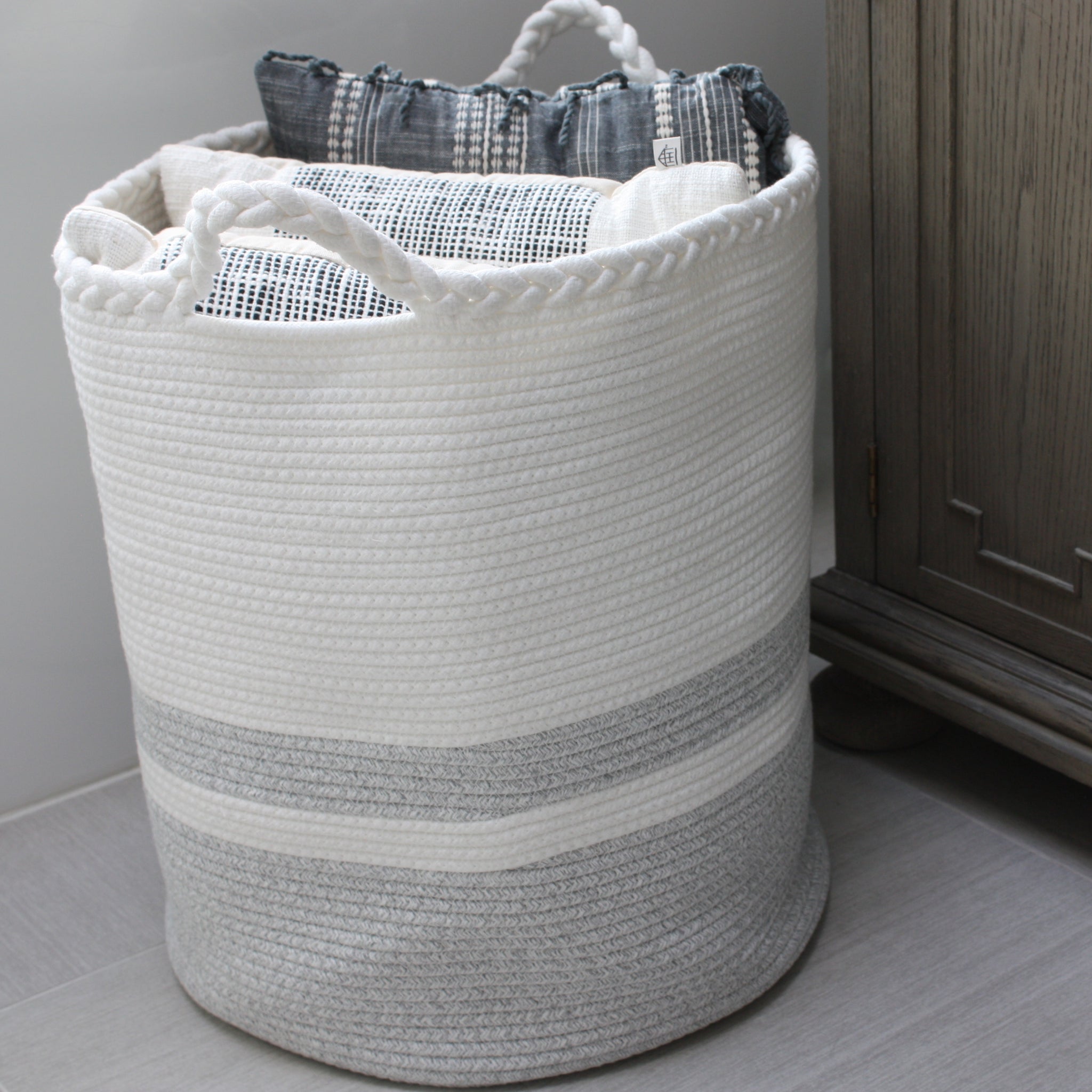 Woven Laundry Basket - Tall – Lily Miles Store